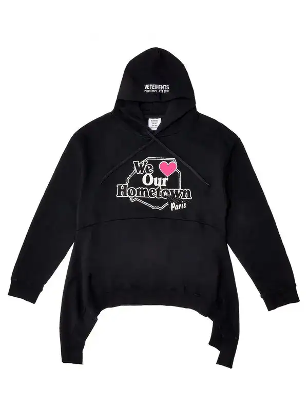 Vetements We Love Our Hometown Hoodie - Black | Editorialist