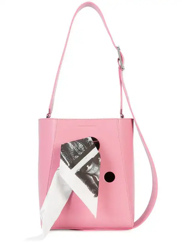 Calvin Klein Bandana Bucket Bag Pink Editorialist