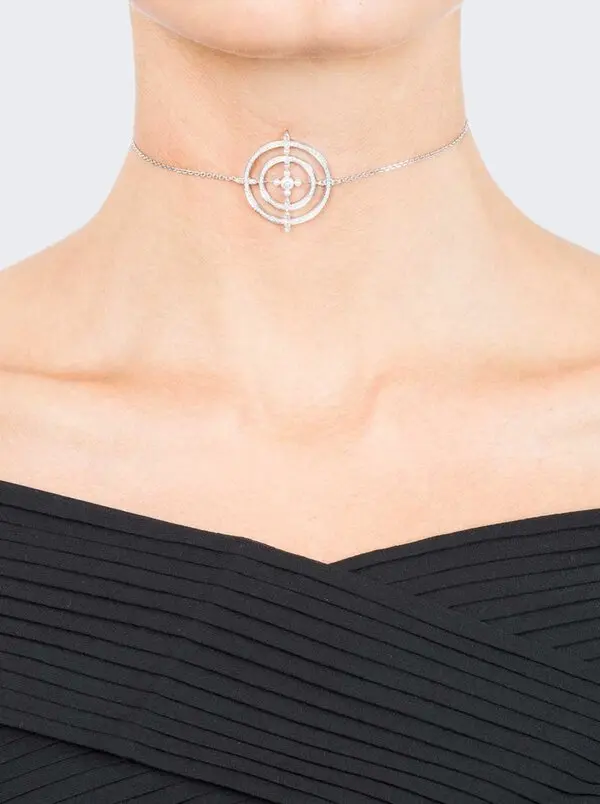 Anissa Kermiche Eye For An Eye Choker - Silver