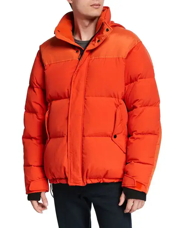 Rag Bone Bubble Puffer Jacket In Orange 54% Off Editorialist
