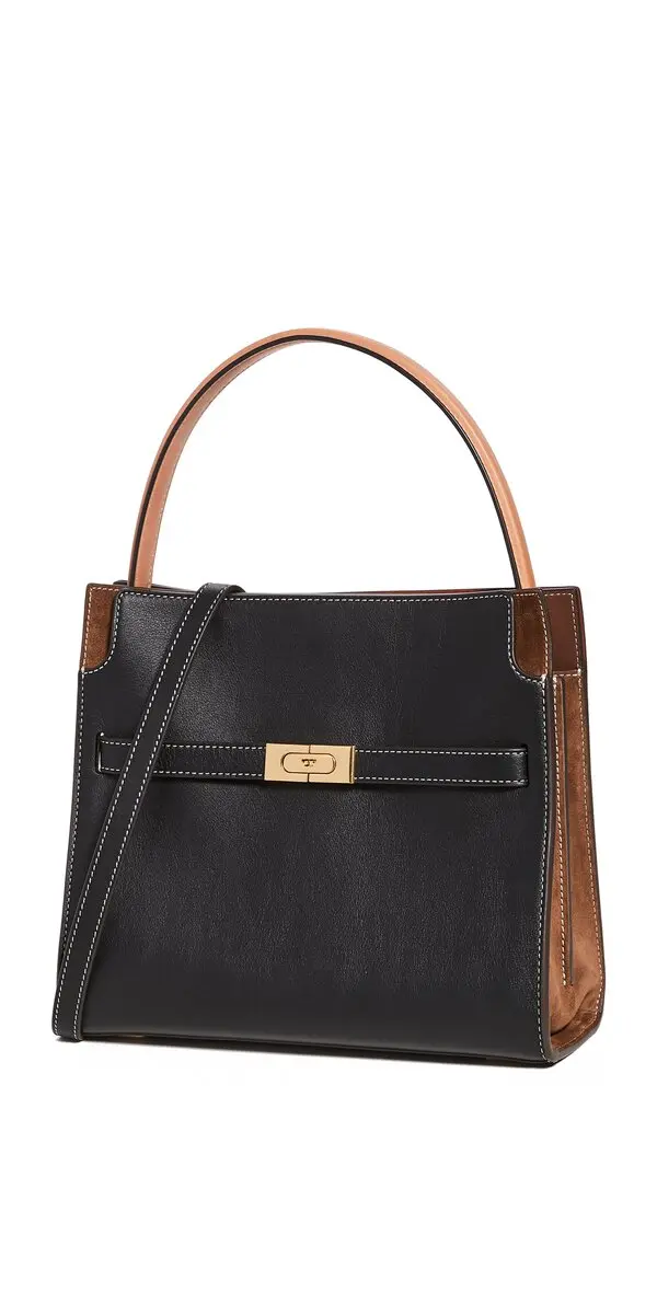 Tory Burch Small Lee Radziwill Double Bag - Black