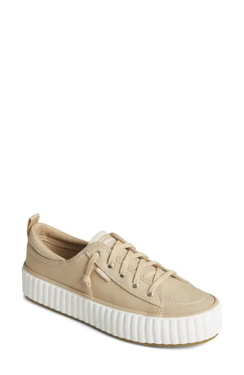 Sperry Pier Wave Platform Sneakers - Beige
