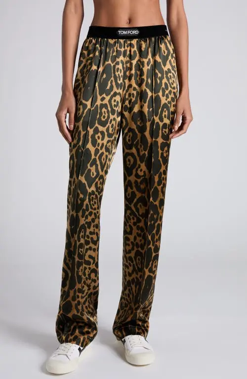 TOM FORD Stretch Silk Pajama Pants - Camel