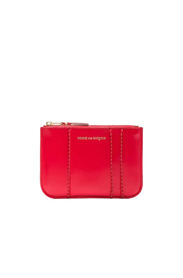 Comme Des Garçons Raised Spike Small Pouch - Red