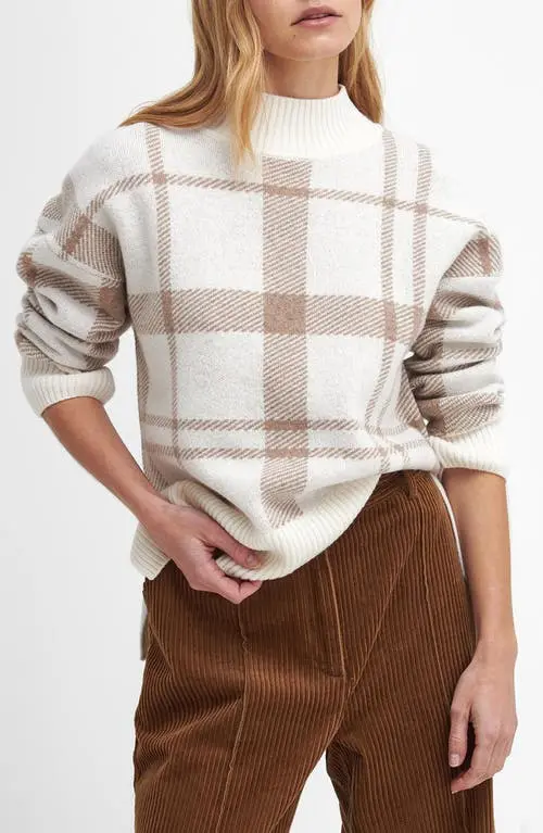 Barbour Deanna Plaid Wool-blend Sweater