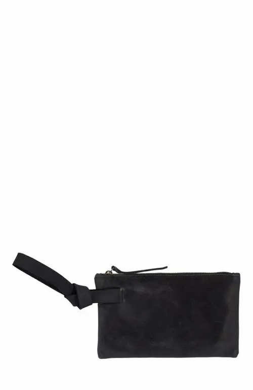 ABLE Rachel Wristlet - Black/cognac