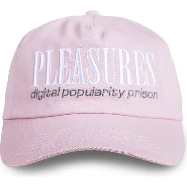 PLEASURES Digital Embroidered Snapback Cap - Mauve