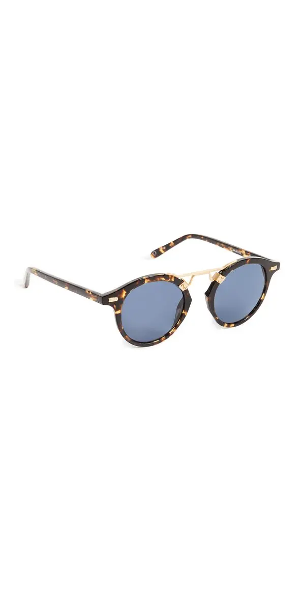 Krewe St. Louis Sunglasses - Tortoise/blue