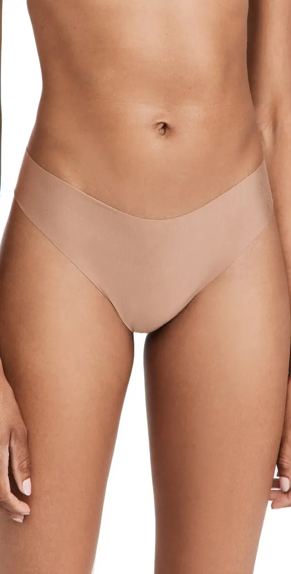 Commando Butter Mid Rise Thong - Almond | Editorialist