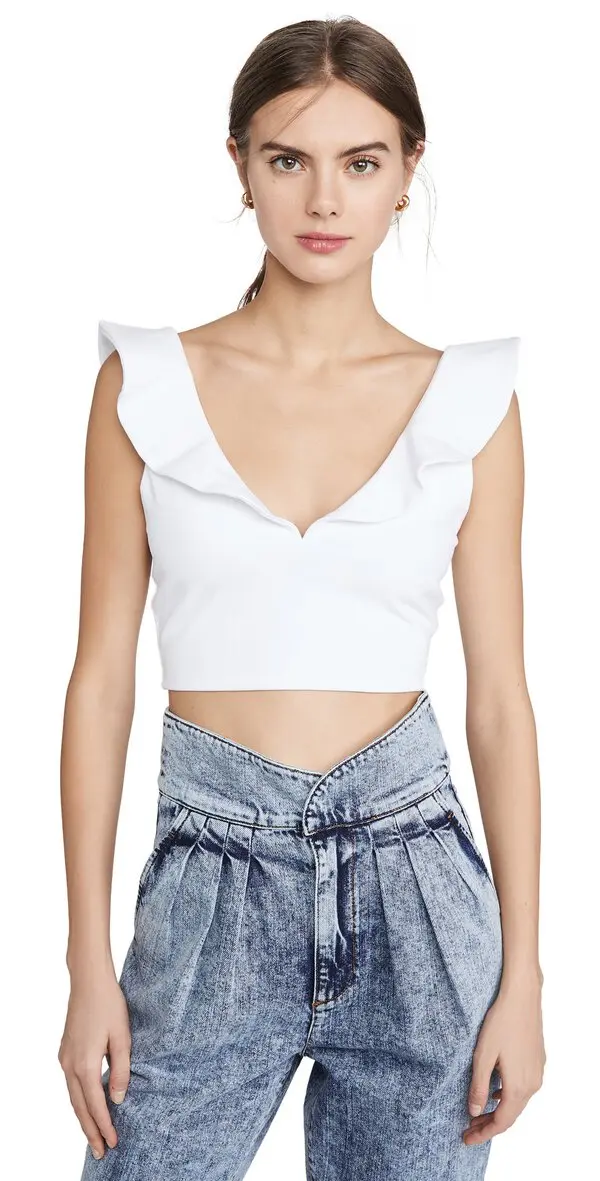 Susana Monaco Ruffle Top - Sugar