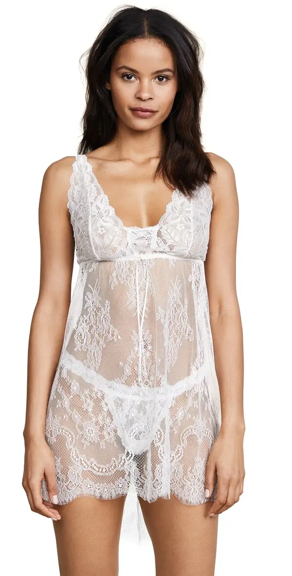 Hanky Panky Victoria Lace Chemise With G-string