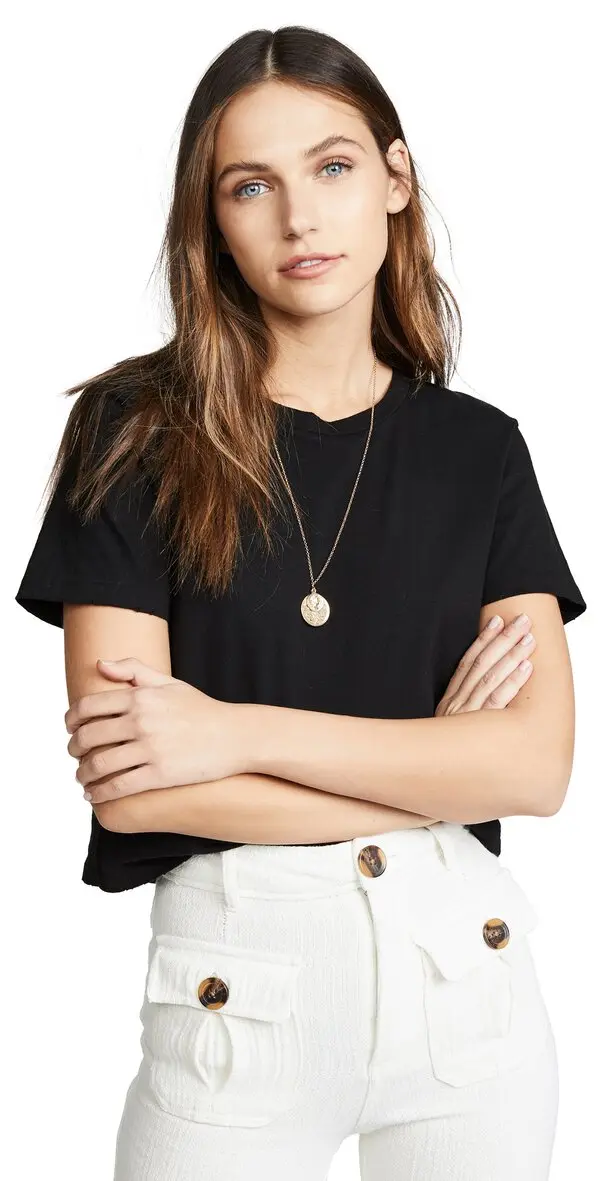 AMO Babe Cropped T-shirt - Black