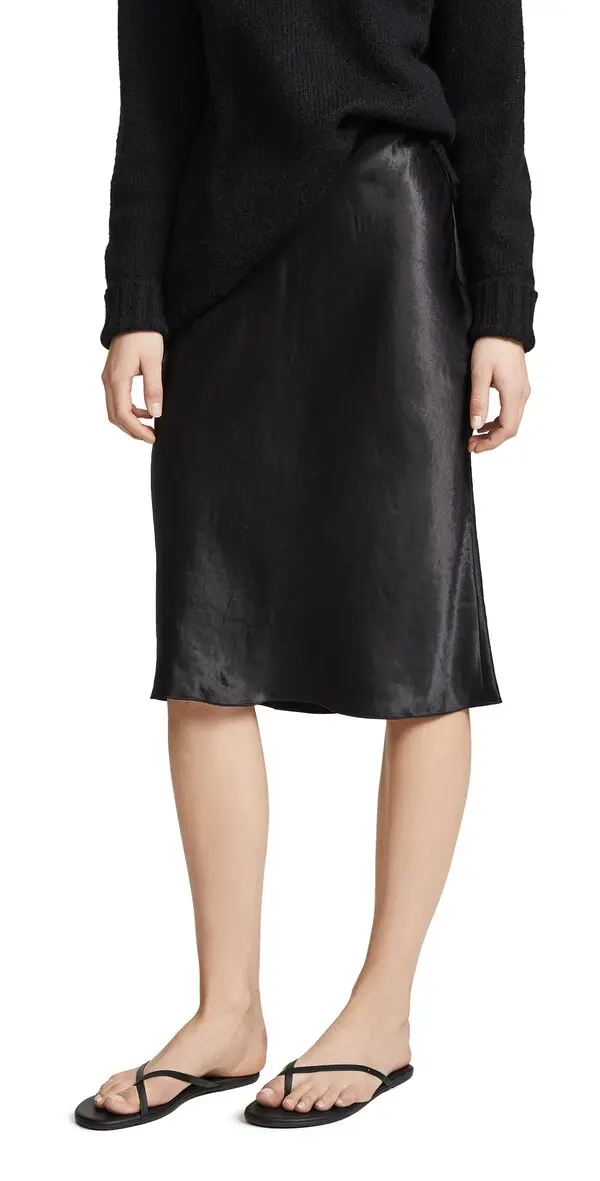 Vince Slip Skirt - Black