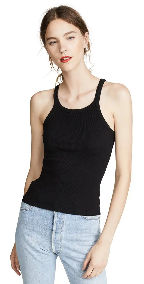 RE/DONE Ribbed Tank - Black