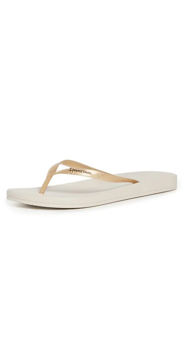 Ipanema Ana Flip Flops - Beige/gold