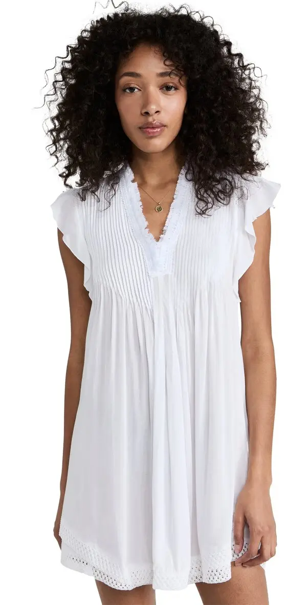 Poupette St Barth Sasha Mini Dress - White