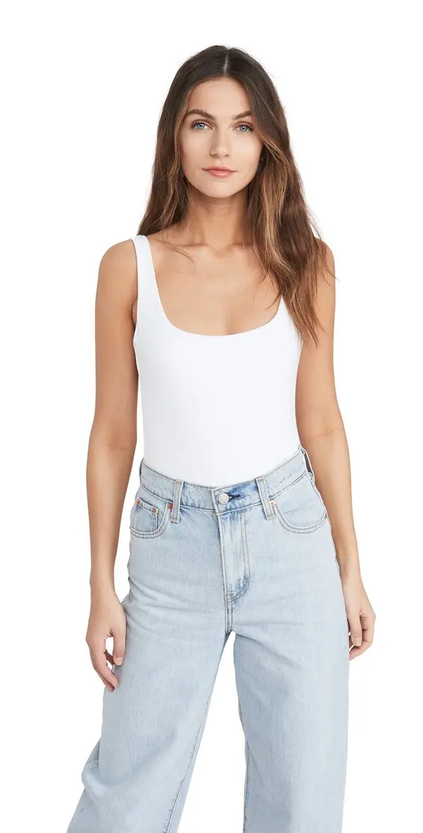 Susana Monaco Low Back Thong Bodysuit - Sugar