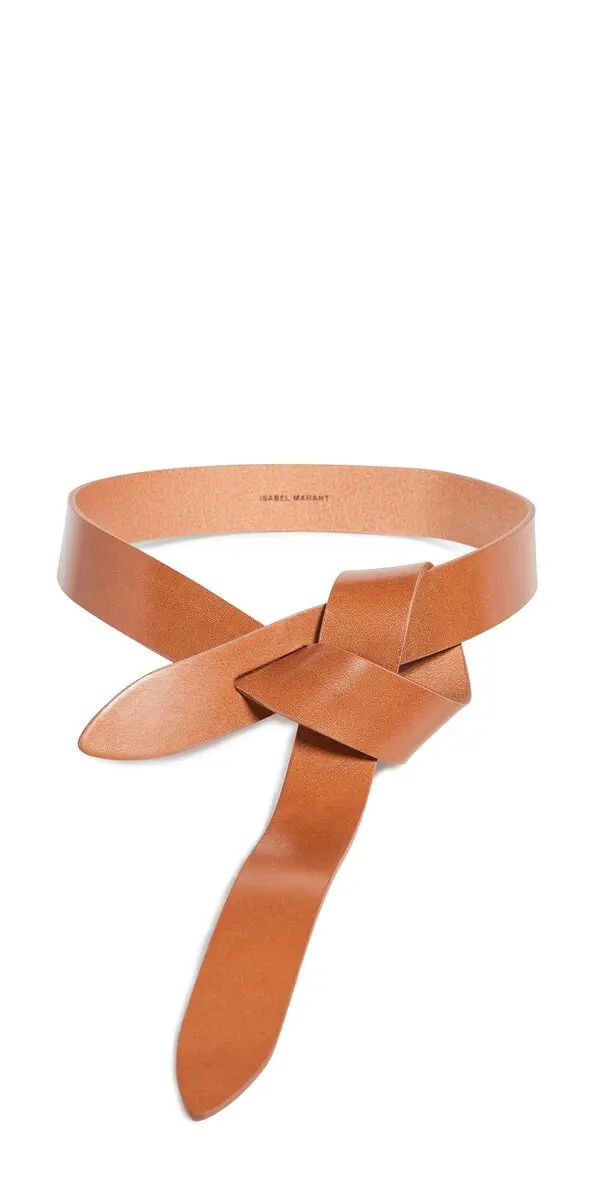 Isabel Marant Lecce Leather Belt - Natural