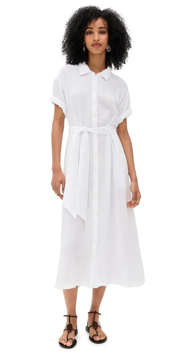 Xirena Caylin Shirt Dress - White