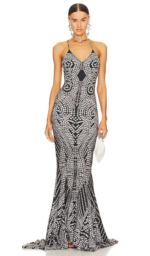 chinese dress ladies Norma Kamali Black Long Sleeve Turtle x Mermaid Fishtail Gown – IndigoStyle  Vintage