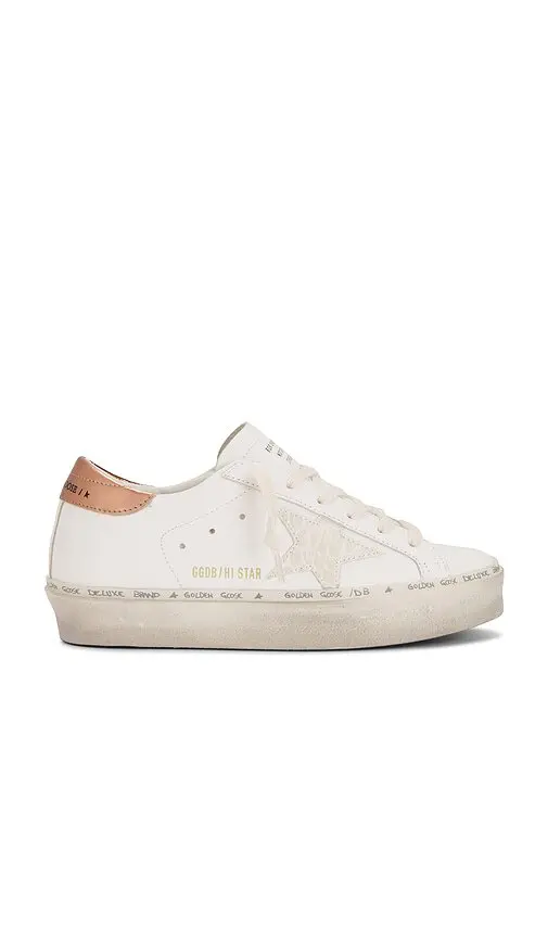Golden Goose Hi Star Sneakers - White  Butter  & Bronze