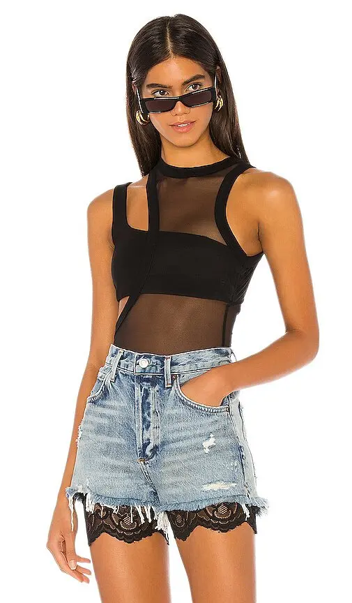H:OURS Sutra Bodysuit - Black