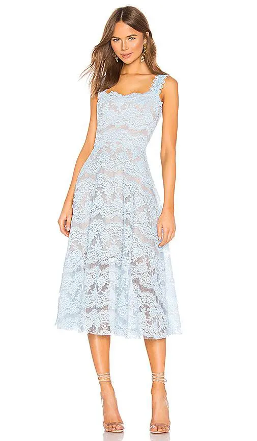 Bronx And Bronco Skye Midi Dress In Blue - 38% Off | Editorialist