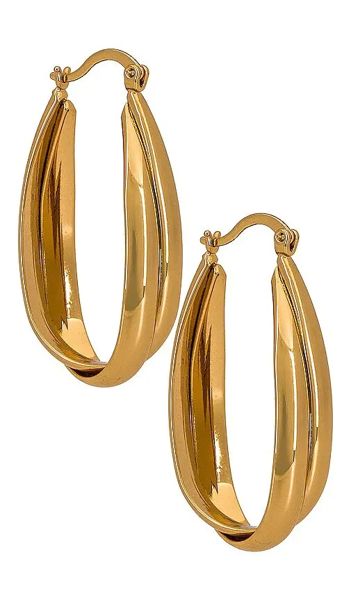Ettika Oval Hoop Earrings