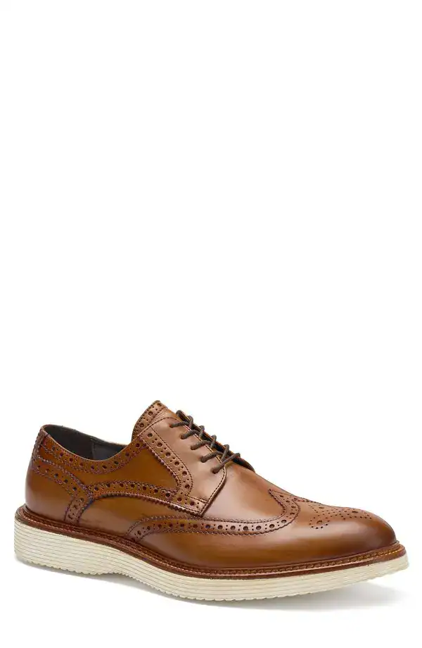 Trask Rogan Wingtip In Brown - 25% Off | Editorialist display picture 2