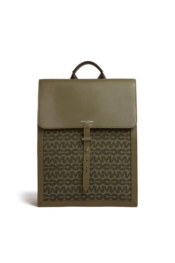 Buy MARK CROSS Andy Mc Jacquard Leather Backpack - Natural At 50% Off ...