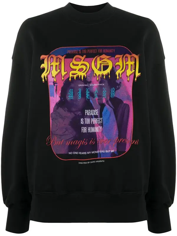 MSGM Graphic Print Sweatshirt