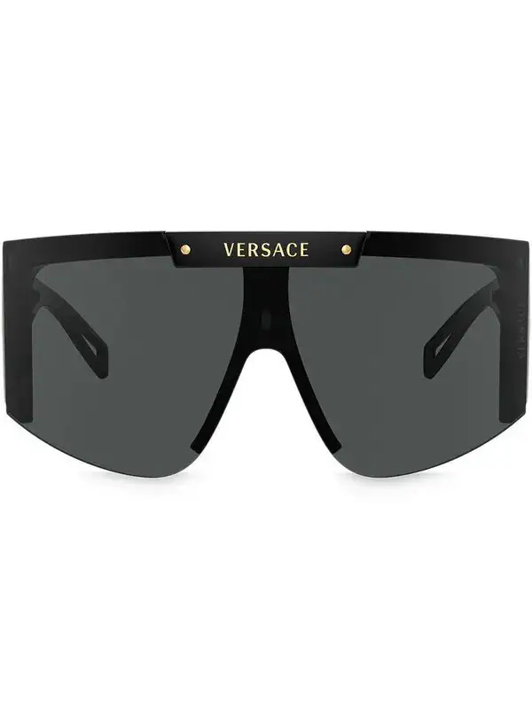Versace Medusa Icon Shield Sunglasses In Black - 30% Off  display picture 2