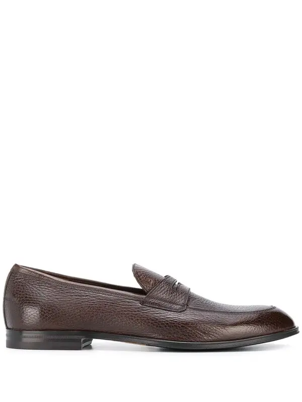 Bally Webb Leather Loafers - Brown