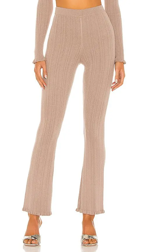 Tularosa Variegated Rib Pant - Taupe