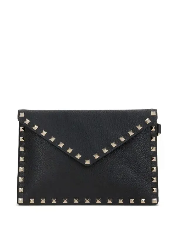 Valentino Garavani Rockstud Envelope Clutch - Black