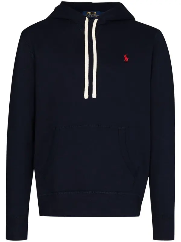 Ralph Lauren Embroidered-logo Hoodie - Blue
