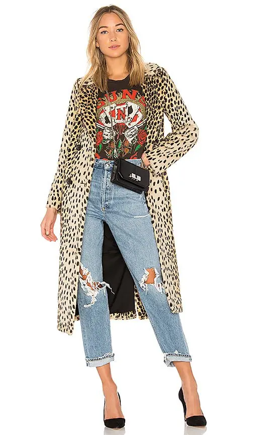 House Of Harlow 1960 Perry Faux Fur Coat