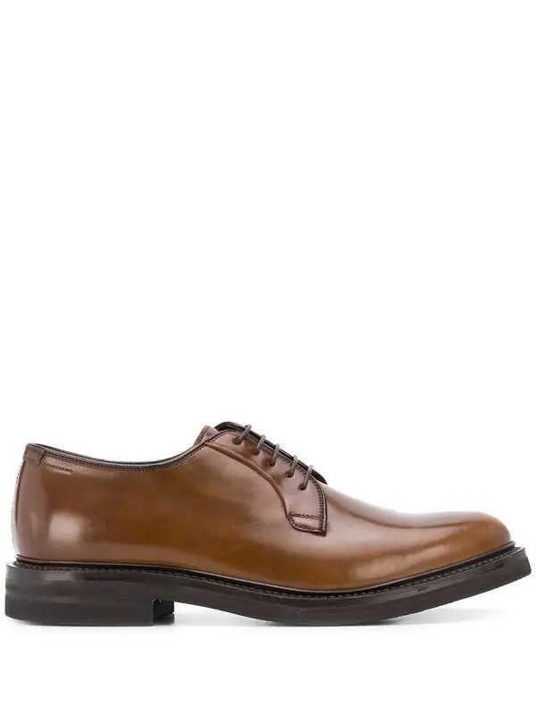 Brunello Cucinelli Cordovan Leather Derby Shoes
