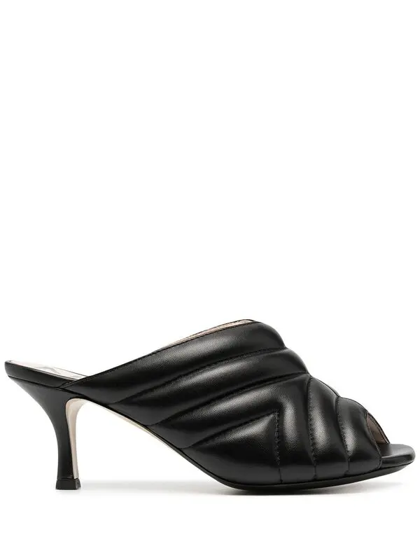 N°21 80mm Quilted Mules