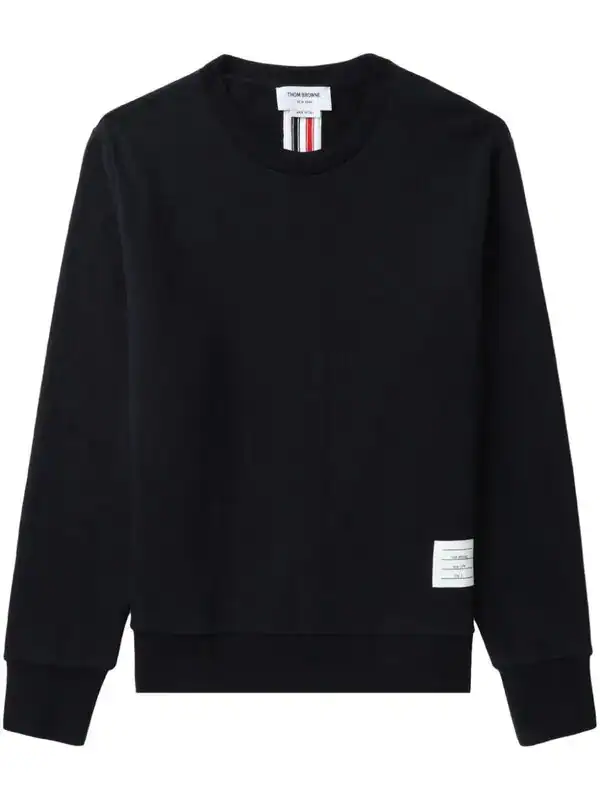 Thom Browne Rwb Stripe Sweatshirt Blue Editorialist