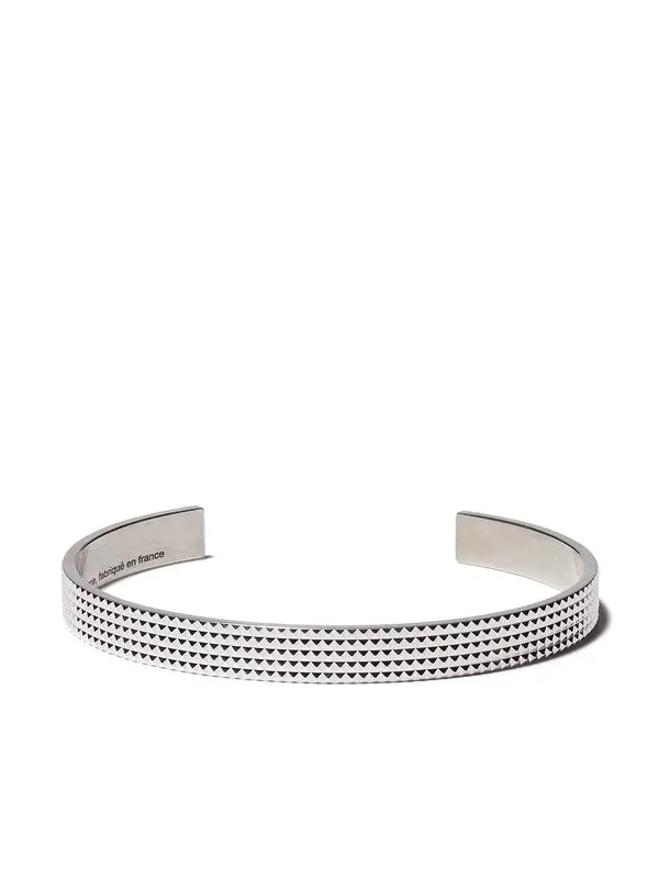 Le Gramme 23 Grammes Guilloche Pyramid Bracelet