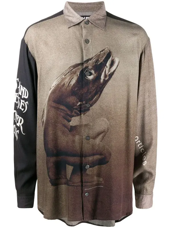 VYNER ARTICLES Cod Print Buttoned Shirt