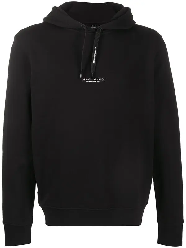 Armani Exchange Logo-print Drawstring Hoodie