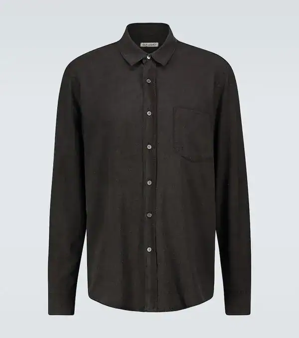Our Legacy Classic-Fit Silk Shirt In Black - 30% Off | Editorialist