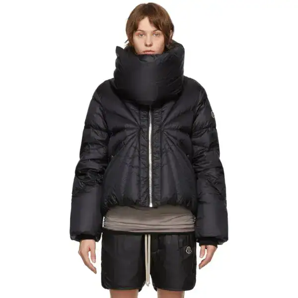 Rick Owens Black Moncler Edition Tonopah Jacket - 999 Black 