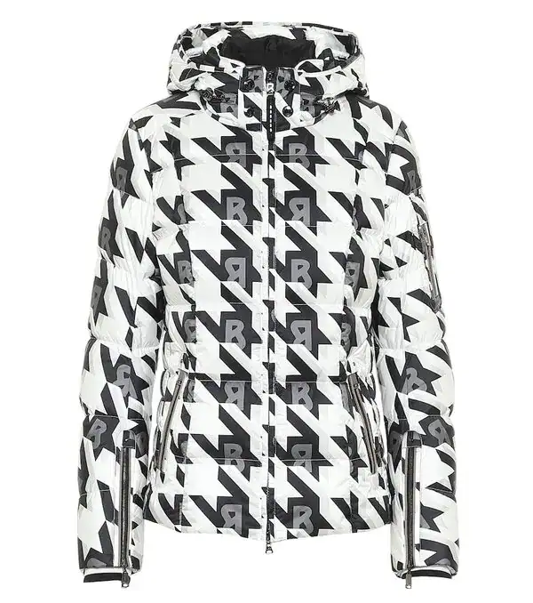 Bogner Coro-D Printed Down Ski Jacket In Black 30% Off