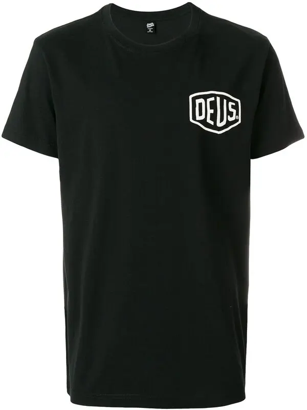 Deus Ex Machina Oversized Logo T-shirt - Black