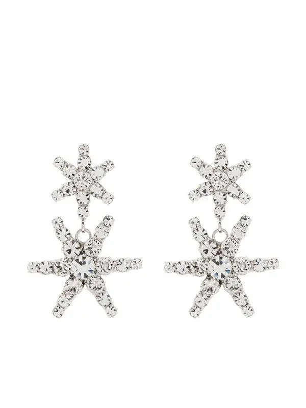 JENNIFER BEHR Pluto Star Drop Earrings - Silver