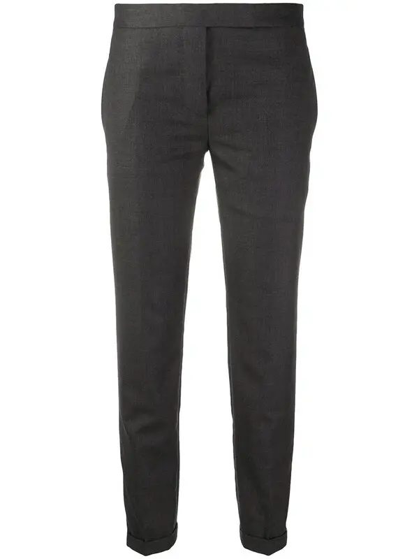 Thom Browne Cropped Tailored Trousers - Grey