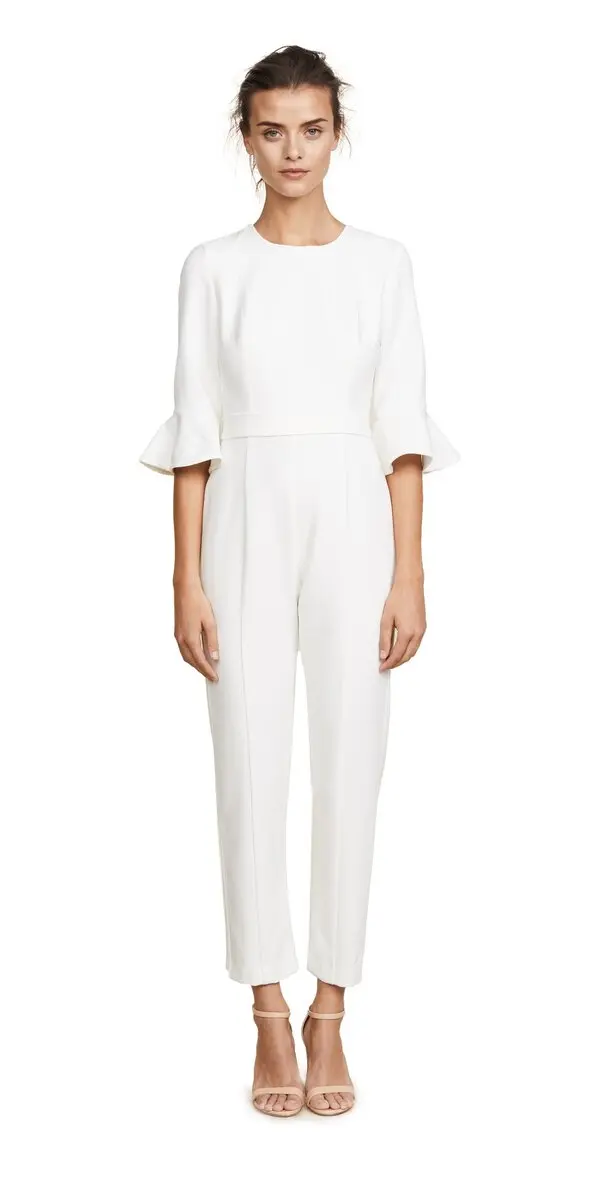 Black Halo Brooklyn Jumpsuit - White